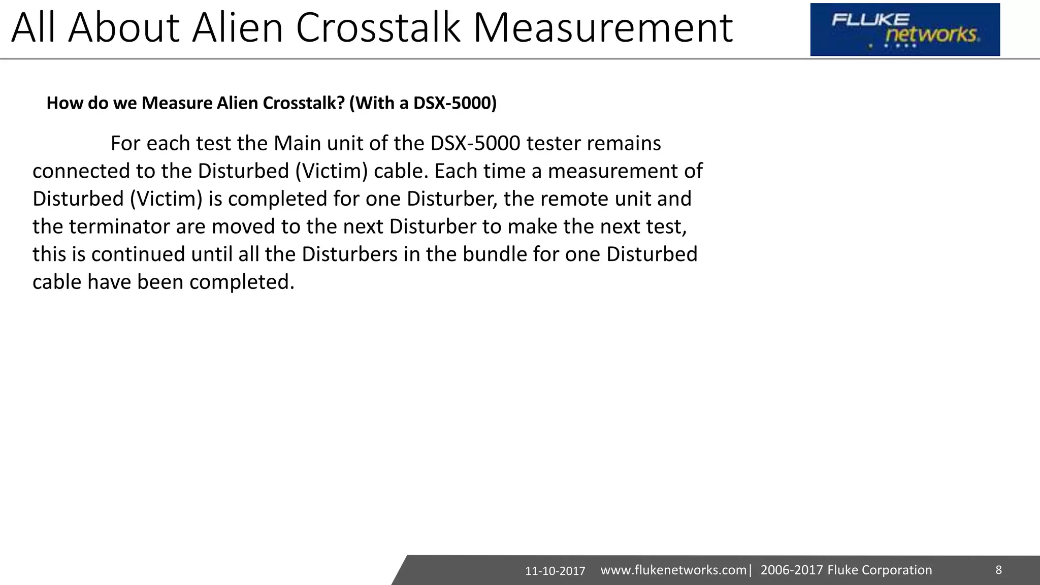 All about alien crosstalk measurement | PPTX