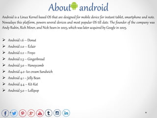 All About Android Versions | PPT