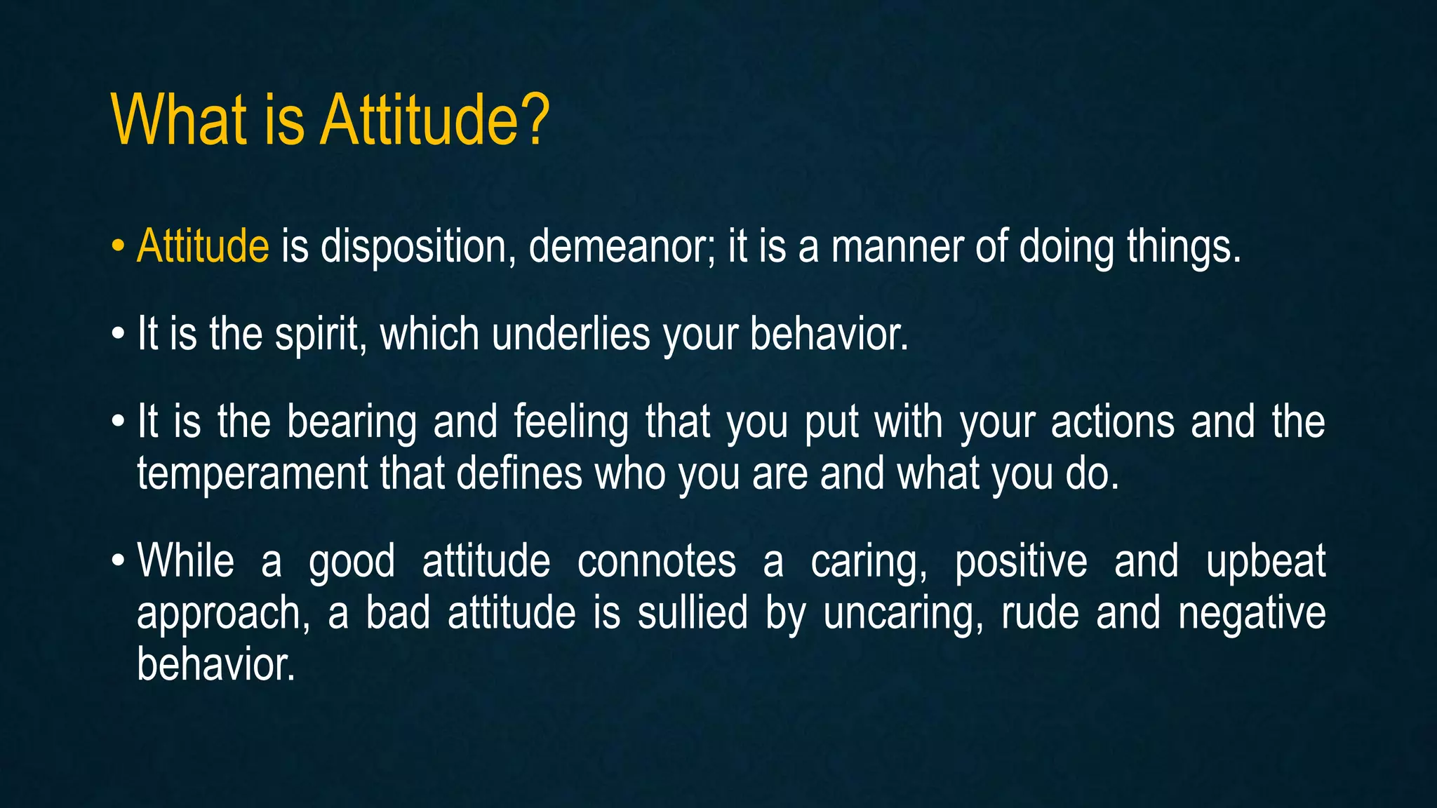 All about attitude | PDF