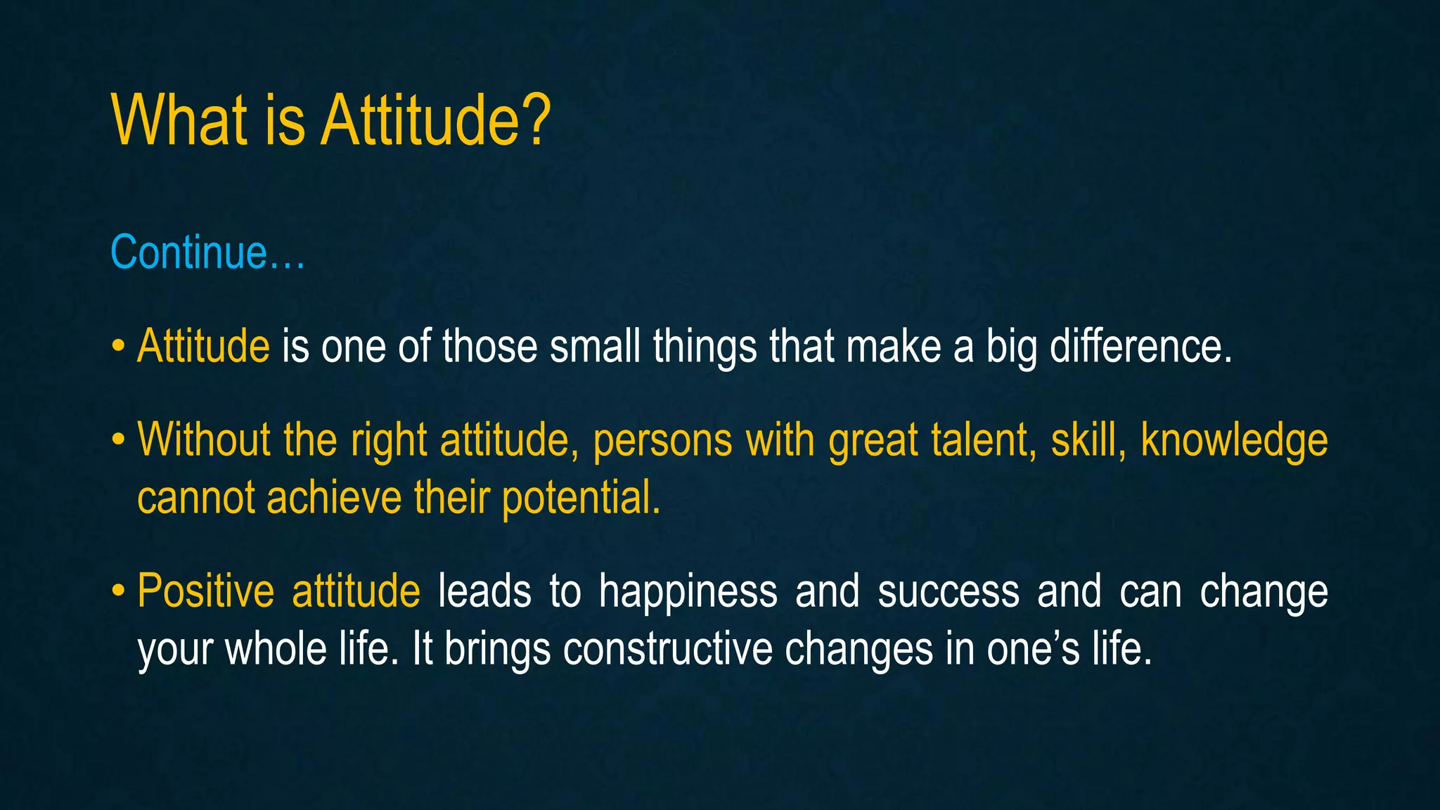 All about attitude | PDF