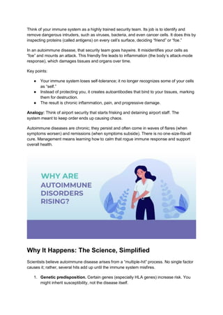 All about Autoimmune Disease: When Your Defender Becomes the Invader | PDF