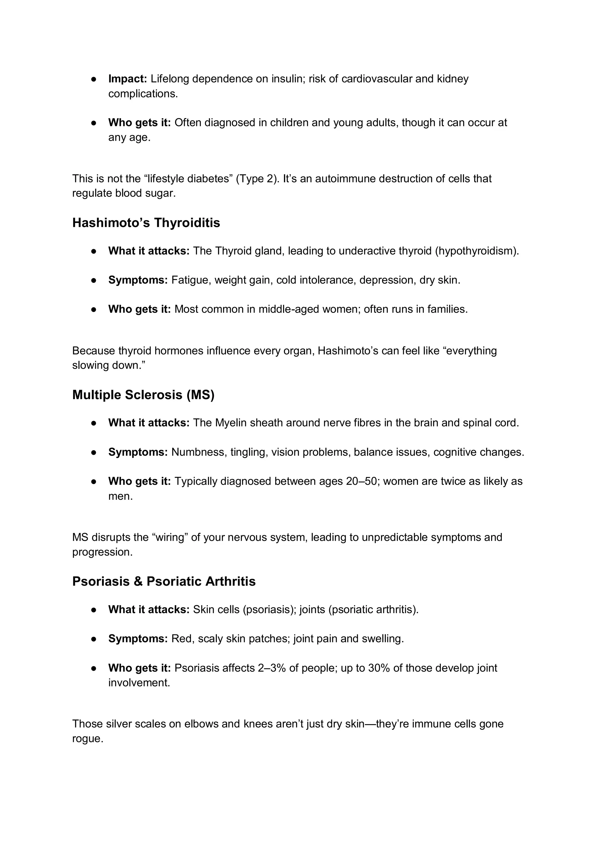 All about Autoimmune Disease: When Your Defender Becomes the Invader | PDF