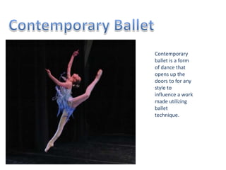 All about ballet dance | PPTX