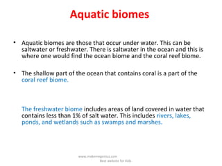 Biomes Facts | PPT