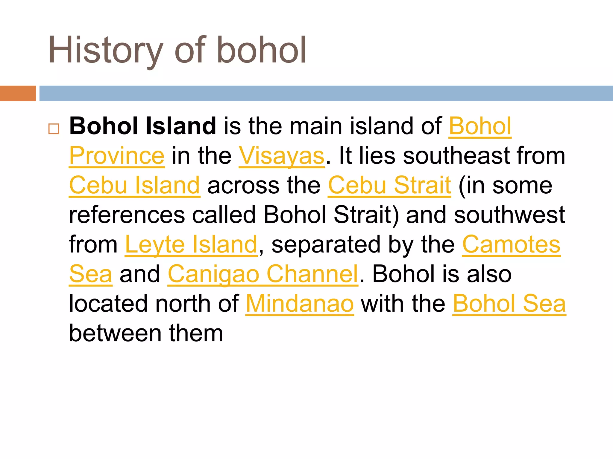 All about bohol, philippines | PPTX
