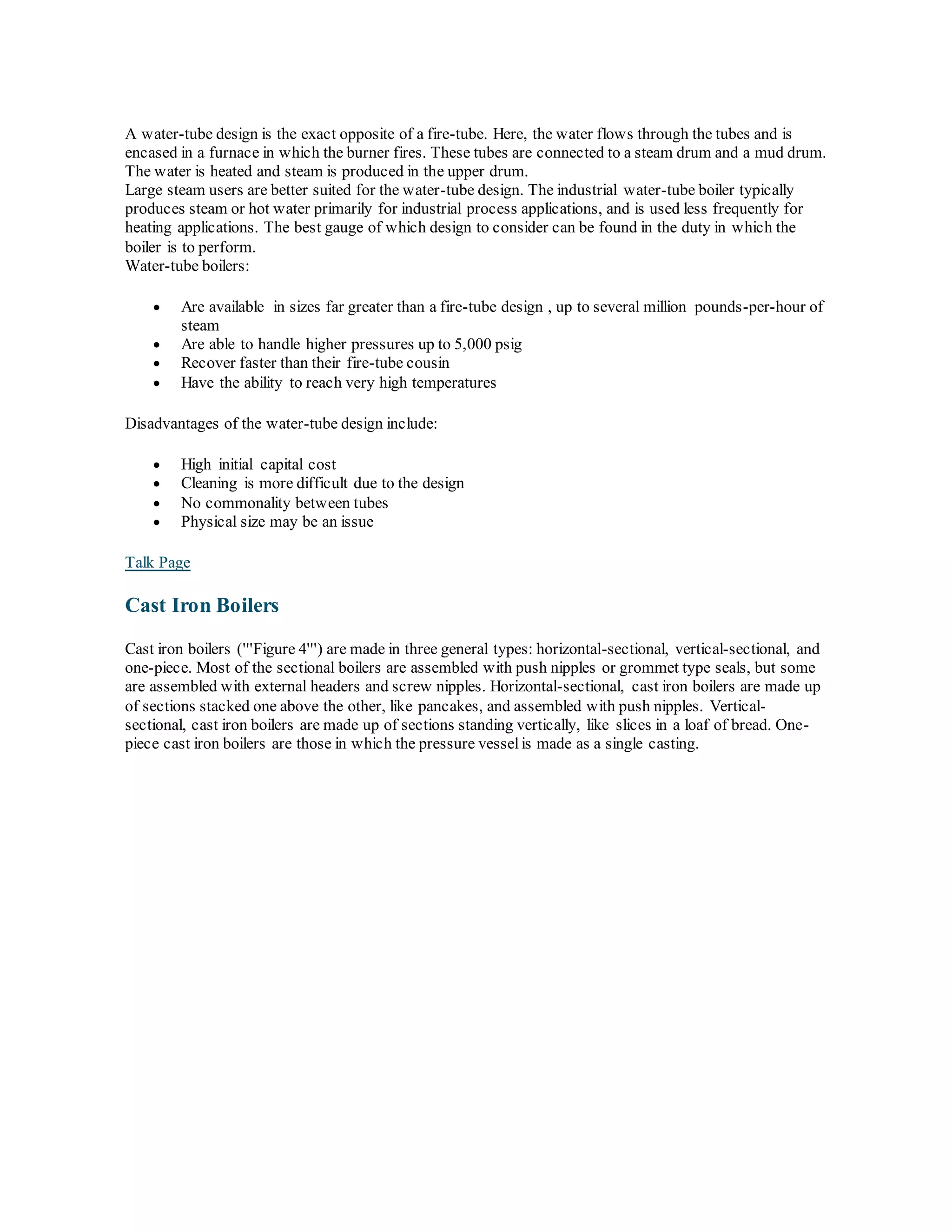 All about boilers: Complete Basics, Classification of boilers,types | DOCX | Home Appliances ...