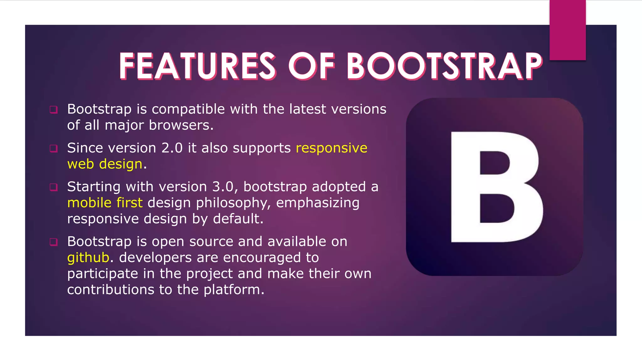 All about bootstrap and Its Integration with TemplateToaster | PPTX