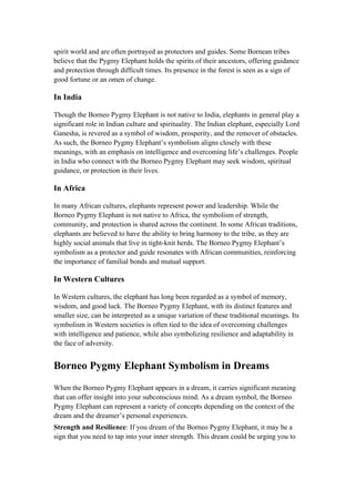All about Borneo Pygmy Elephant Meaning and Symbolism.docx