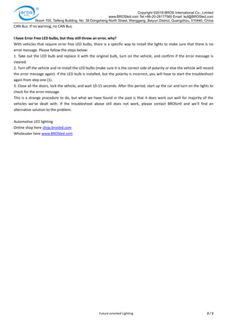 All about CAN bus for LED Automotive Lighting | PDF | Auto Parts ...