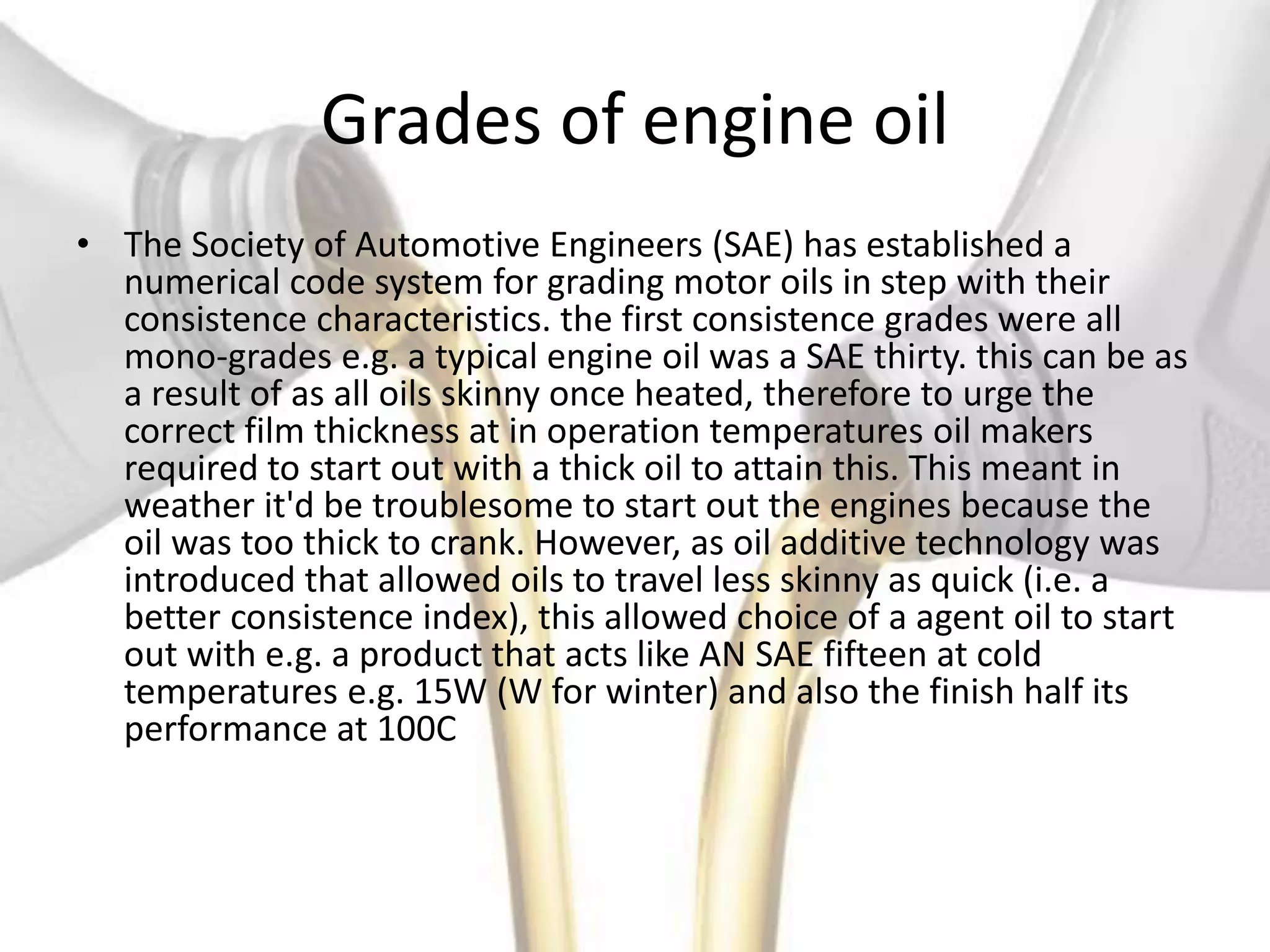 All about car engine oil | PPTX