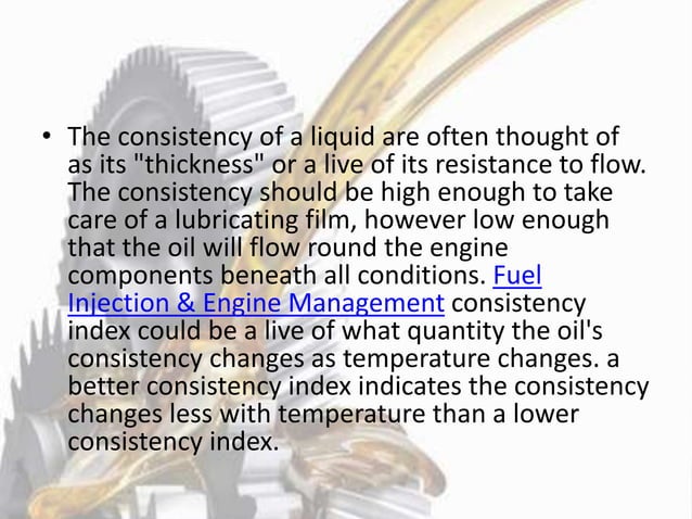 All about car engine oil | PPTX | Chemistry | Science