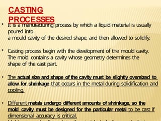 All About Casting MH in manufacturing engineering | PPTX
