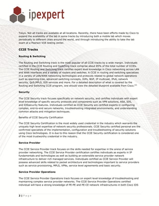 All About CCIE Certification | PDF