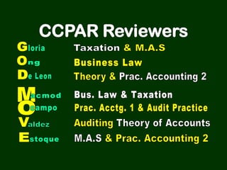 All about CCPAR | PPT