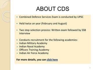 All About CDS Exam and It's Preparation | PPTX