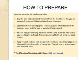 All About CDS Exam and It's Preparation | PPTX
