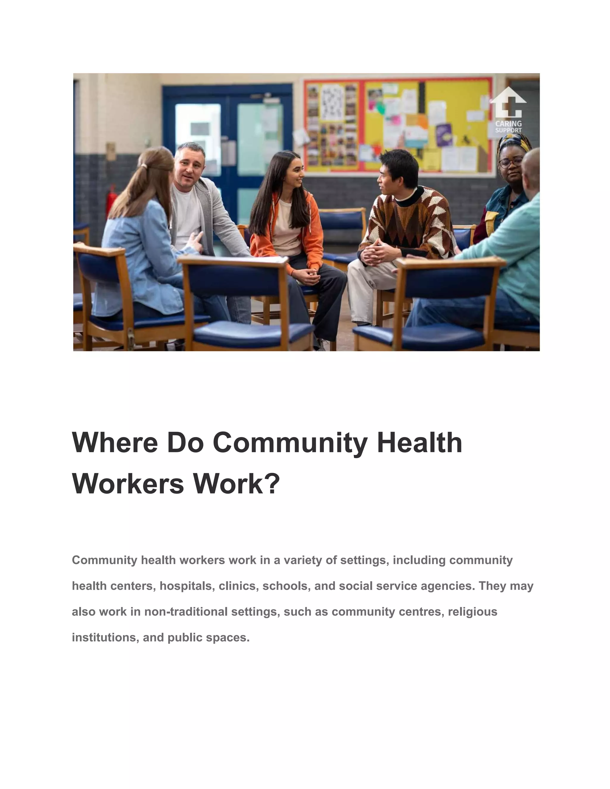 All About Community Health Workers (CHW) Job | PDF | Resume Writing and ...