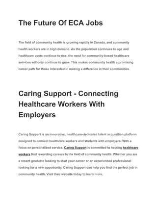 All About Community Health Workers (CHW) Job | PDF | Resume Writing and ...