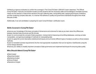 All About CompTIA Data+ | PPT