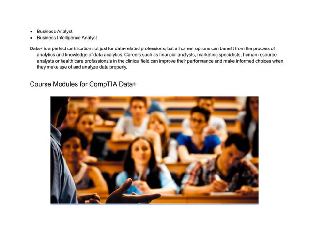 All About CompTIA Data+ | PPT | Databases | Computer Software and Applications