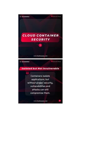 All about container security in cybersecurity | PDF