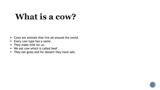 All about cows | PPT | Free Download