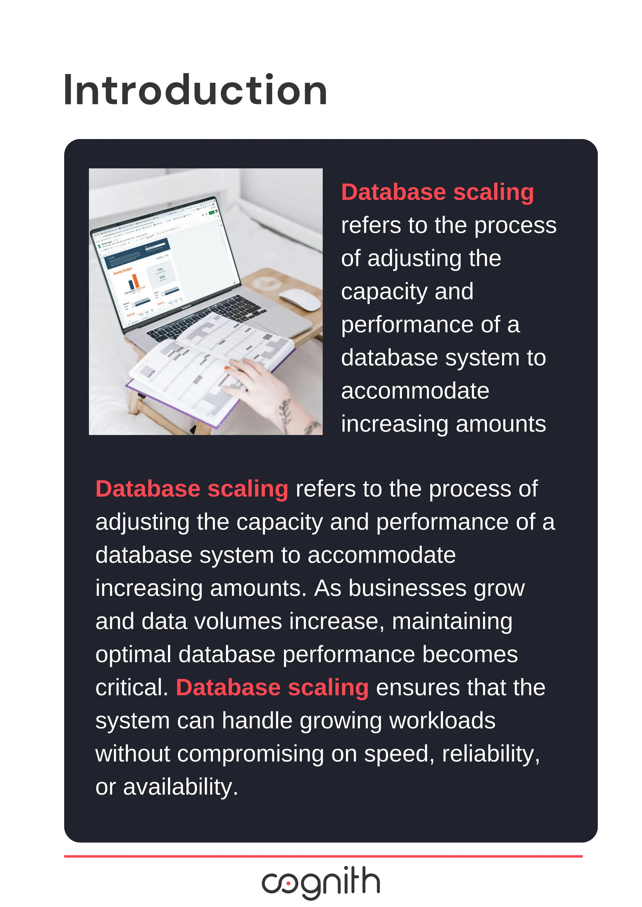 All About Database Scaling - Read More - Cognith | PDF