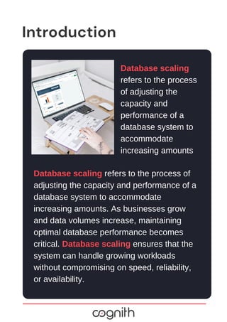 All About Database Scaling - Read More - Cognith | PDF