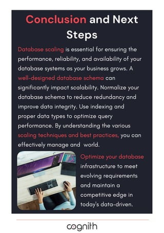 All About Database Scaling - Read More - Cognith | PDF