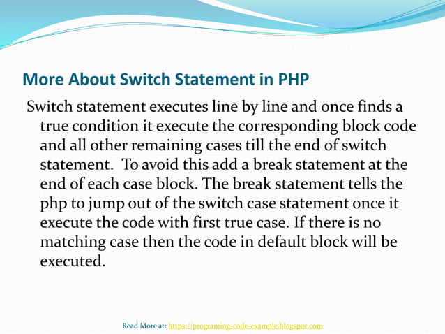 All about decision making statements in php | PPT
