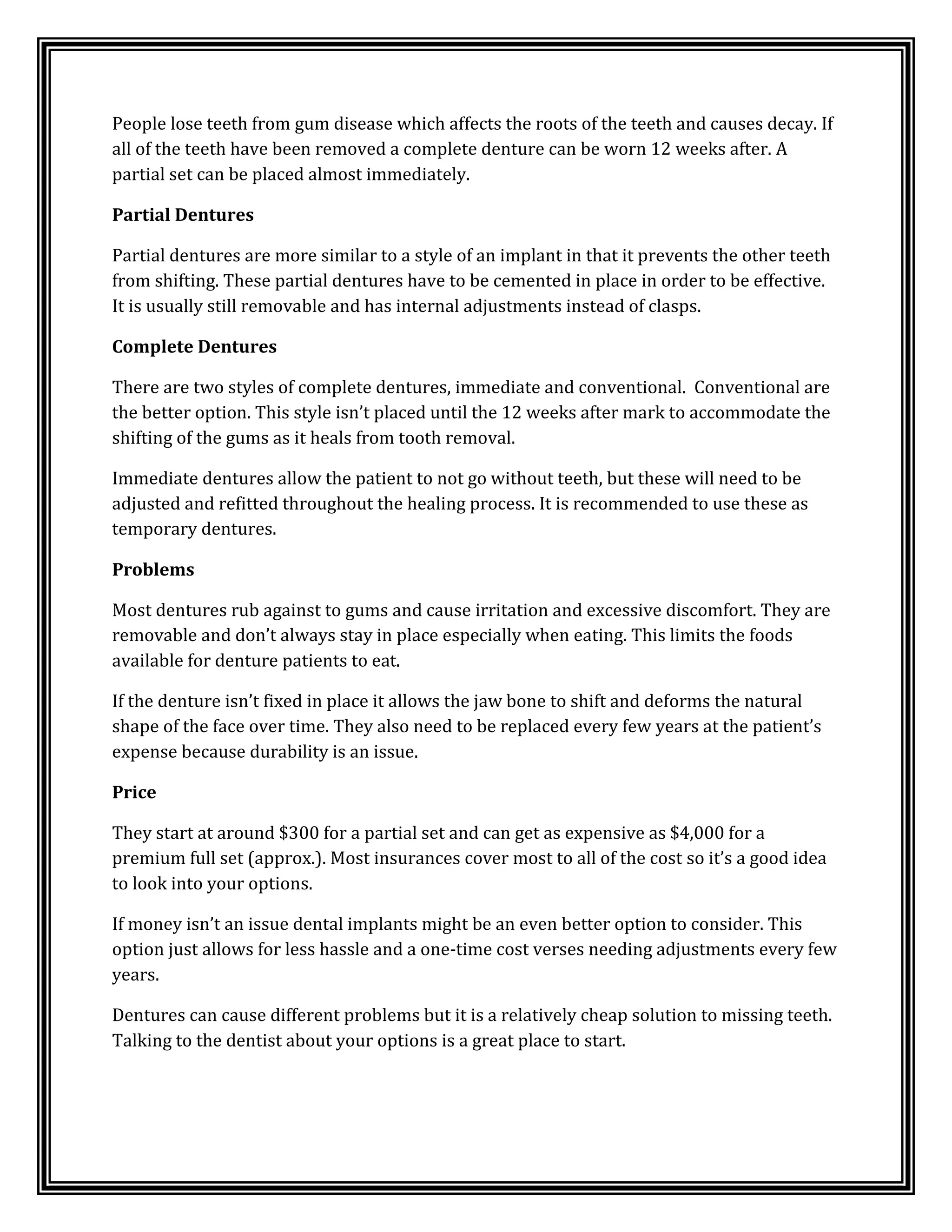 All About Dentures Pdf