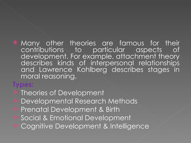 All about development psychology and its types | PPT