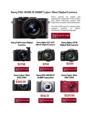 All About Digital Cameras Report And Catalogue | PDF