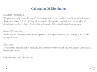 Dissolution Technique in pharmaceutical industry | PPTX