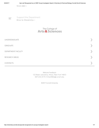 ALL ABOUT DR YIMON AYE-Field of Biochemistry, Molecular and Cell ...