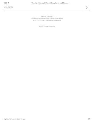 ALL ABOUT DR YIMON AYE-Field of Biochemistry, Molecular and Cell ...