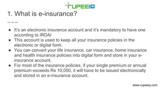 All about e insurance | PPTX