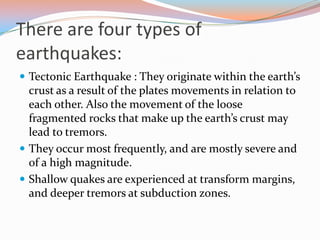 All about earthquakes! | PPTX
