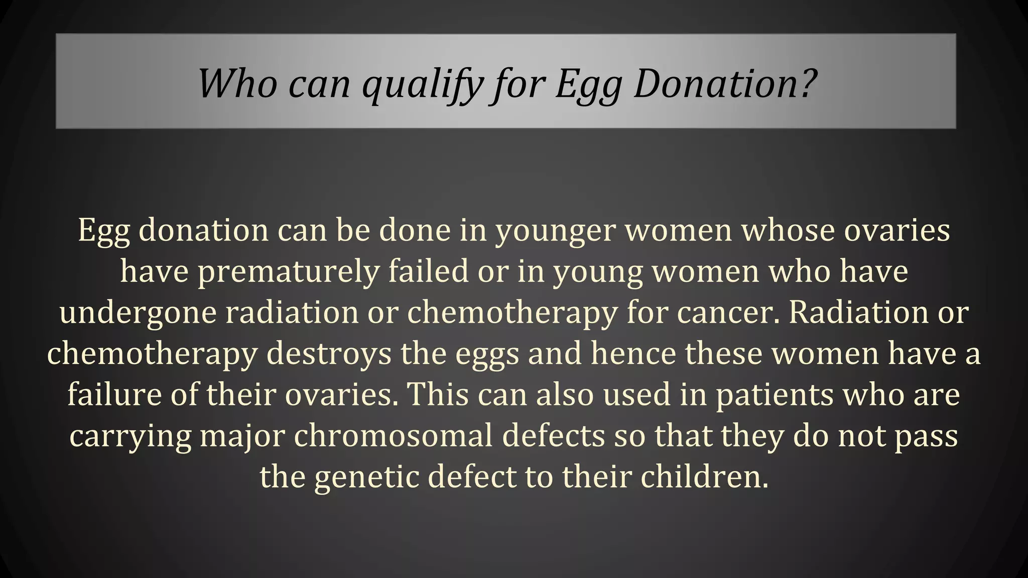 All about egg donation | PPTX