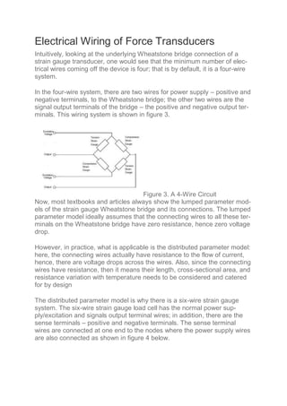All About Electrical Connections of Force Transducers | PDF
