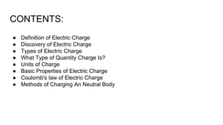 WHAT IS ELECTRIC CHARGE? | PPTX