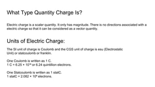 WHAT IS ELECTRIC CHARGE? | PPTX