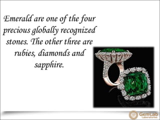All About Emerald Gemstone Fact | PPT