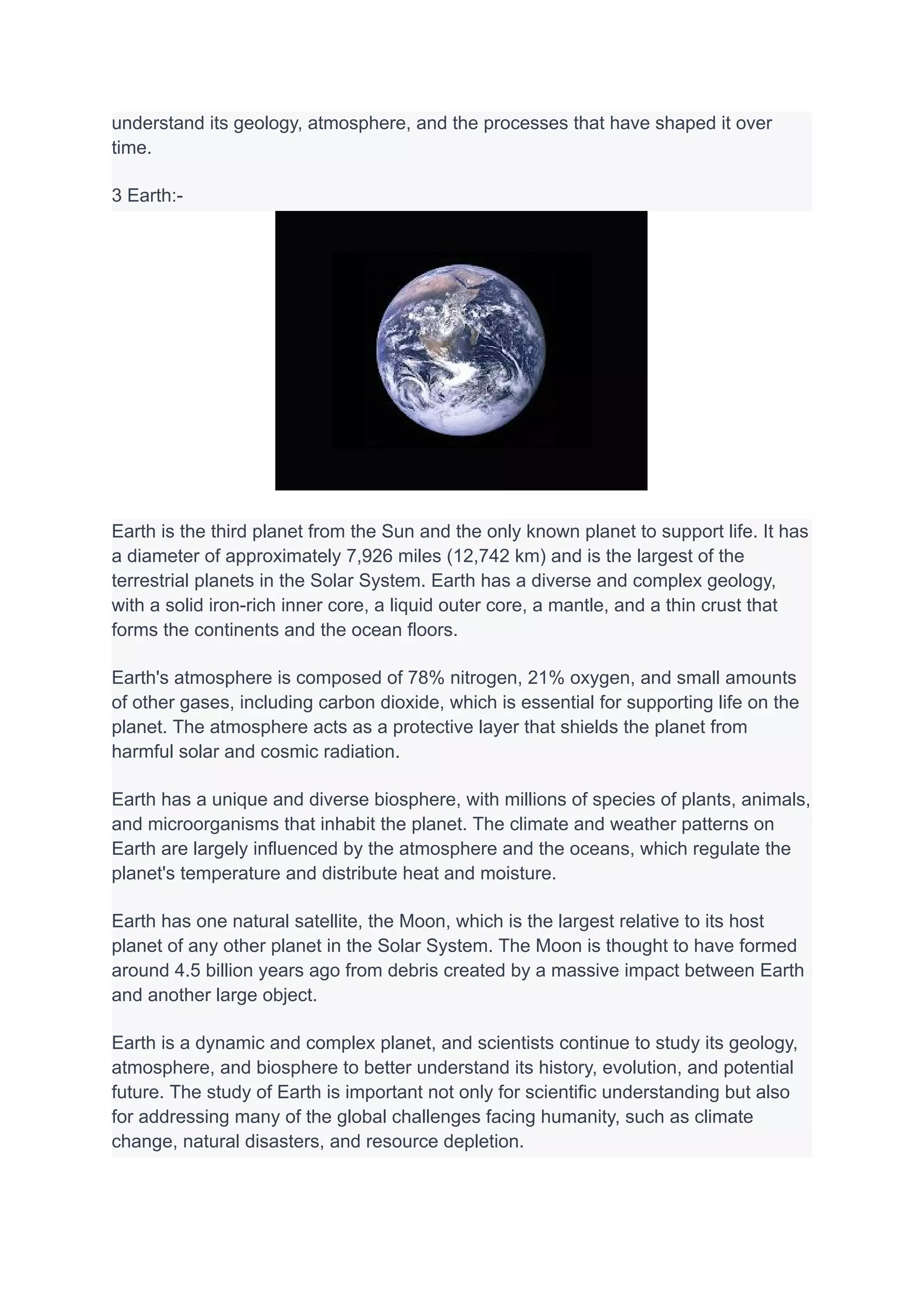 All Aboute milky gelaxy (solar system, sun to neptune).pdf | Geography | Science