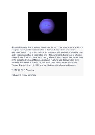 All Aboute milky gelaxy (solar system, sun to neptune).pdf | Geography | Science