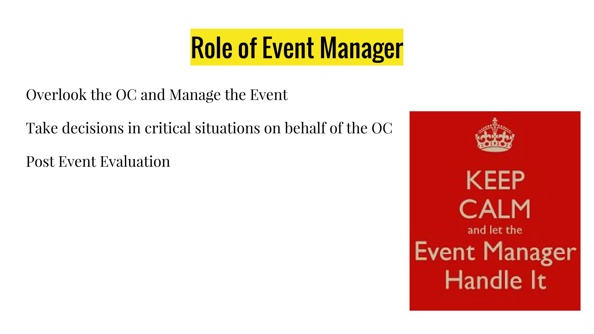 All about events - Event Management Guideline | PDF