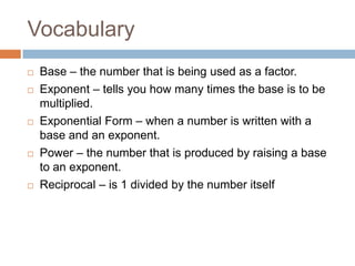 All about exponents | PPTX