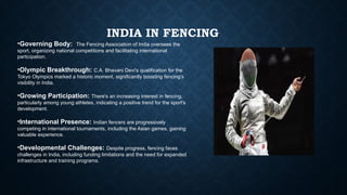 All about Fencing sports - History and Scope.pptx