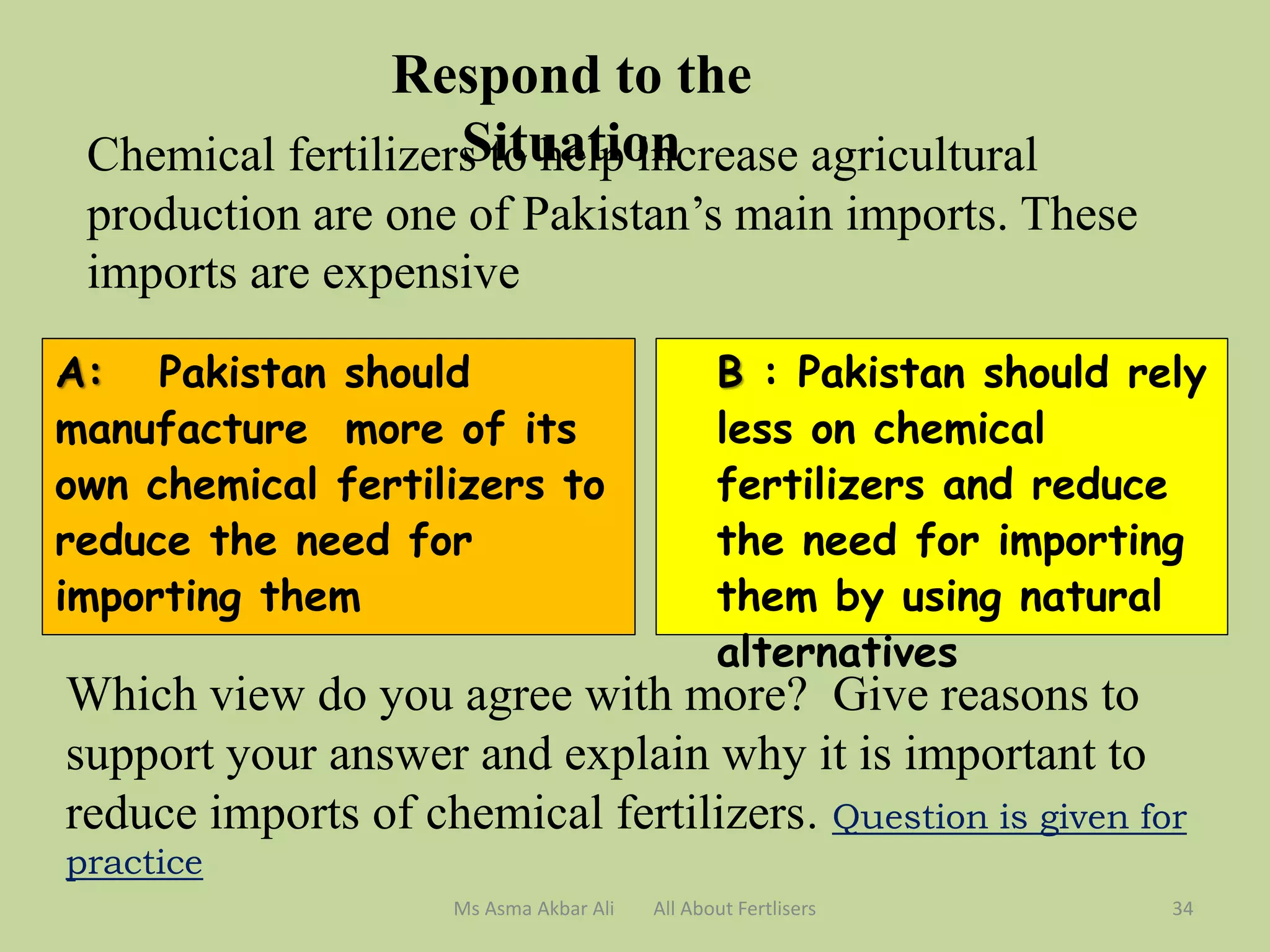 All about fertilizers - Case study of Pakistan | PPTX