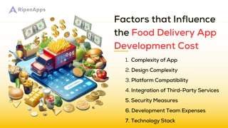Everything You Need To Know About Food Delivery App Development Cost | PPT